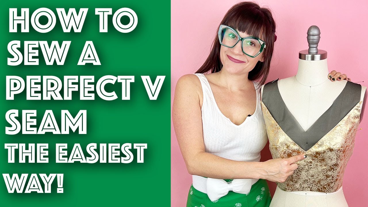 How To Sew An Inset Corner V-Point Seam The Easiest Way | Sew Anastasia ...