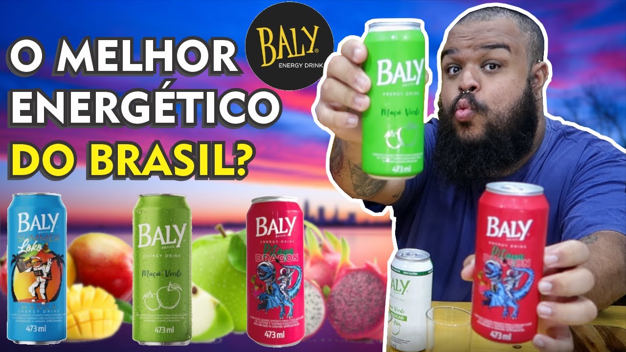ENERGÉTICOS COM SABORES DE FRUTAS - BALY ENERGY DRINK - YouTube
