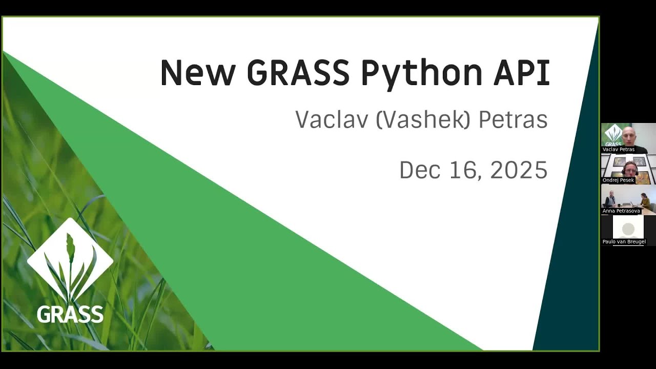 Webinar on New GRASS Python API - YouTube