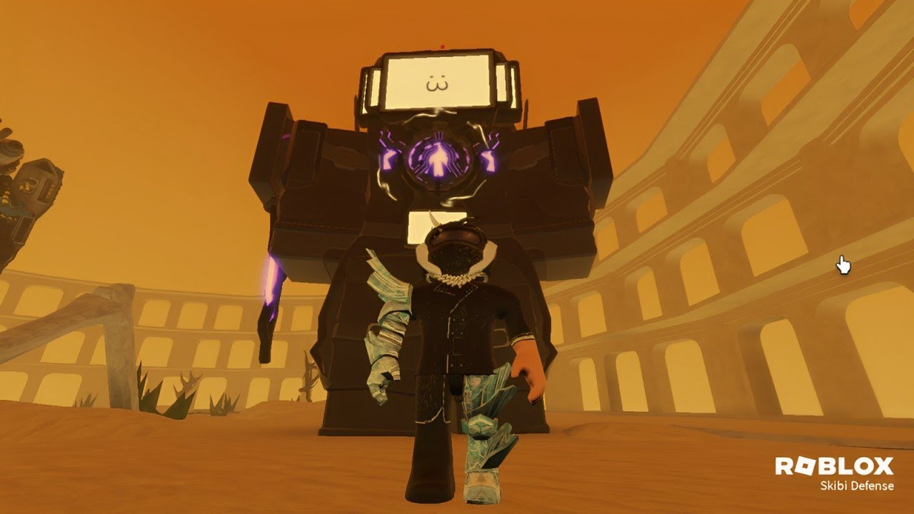 Using the Upgraded Titan TV Man📺 in Skibidi Defense | Roblox - YouTube