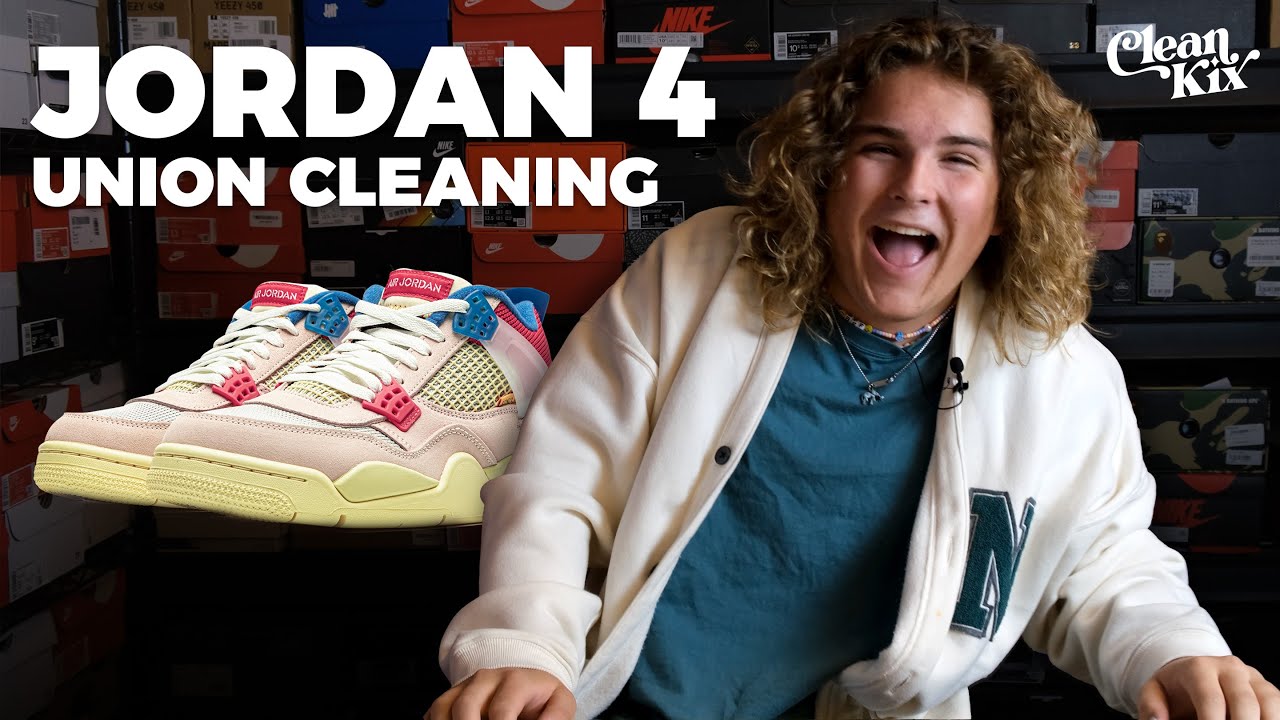 Jordan 4 Union LA Cleaning Walk Through | Suede Cleaning | CleanKIX Lab ...