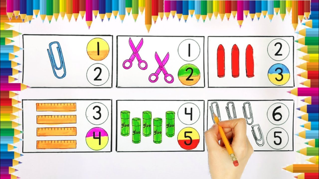 Count Object&Learn Numbers | 12345 Numbers name | 1to10 Numbers song ...