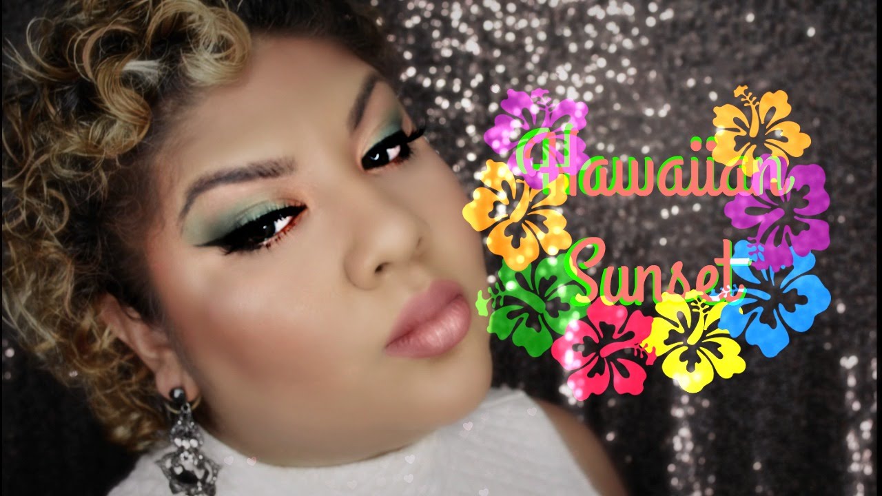 Hawaiian Sunset | Tropical Makeup Tutorial | Jeniyah MUA - YouTube