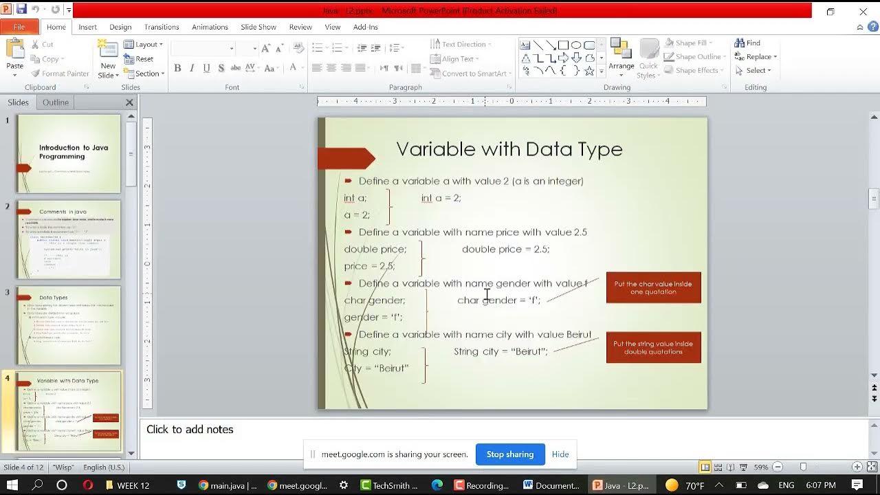 WEEK 12-JAVA (part 2) - YouTube