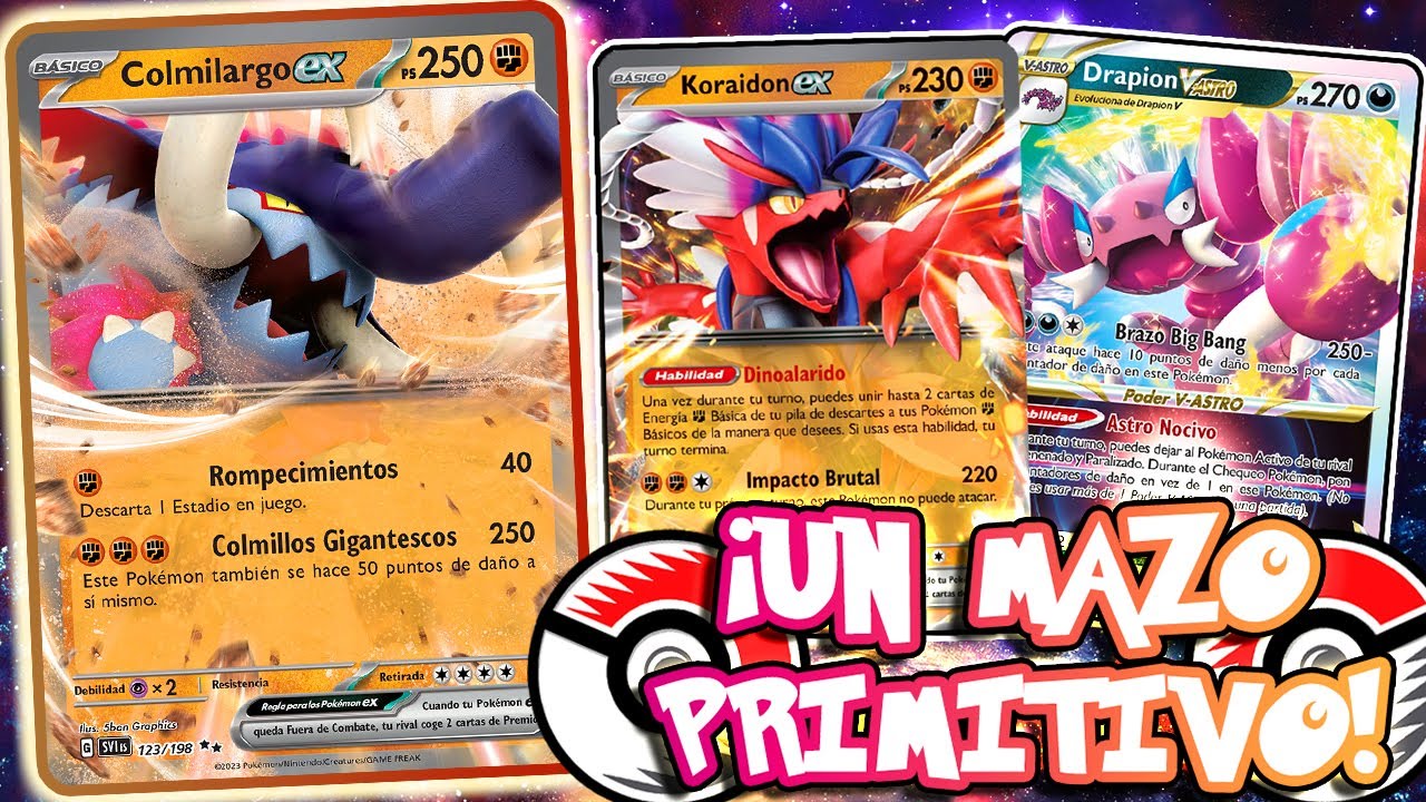 COLMILARGO EX es un pokémon ARROLLADOR junto con koraidon!/ Análisis y ...