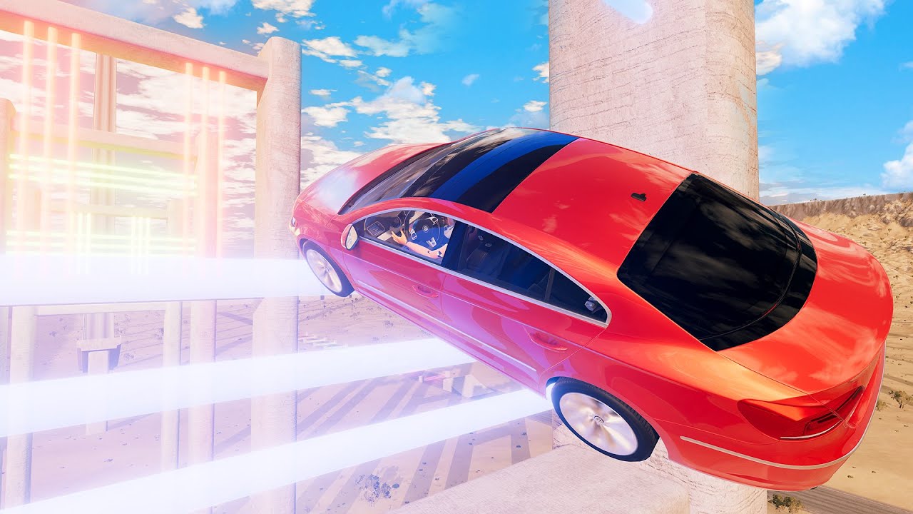 Car Crashes With Lasers Beam 4k 🔥[BeamNG.Drive] #08 | Zambario Gamers ...