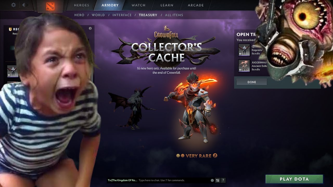 Dota 2 | Opening Collectors Cache until I get Pudge | Mass Giveaway ...