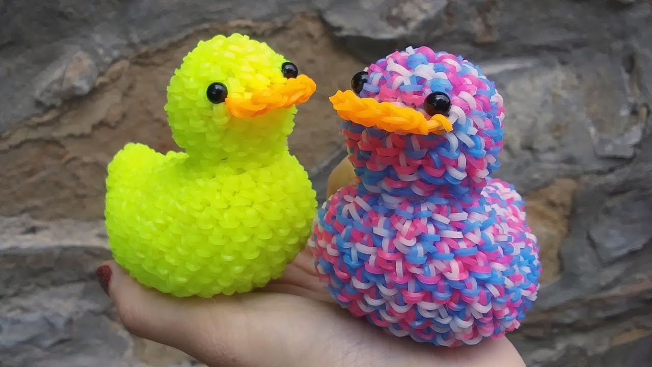 Loomigurumi Big Rubber Duck Tutorial (Rainbowloom) - YouTube
