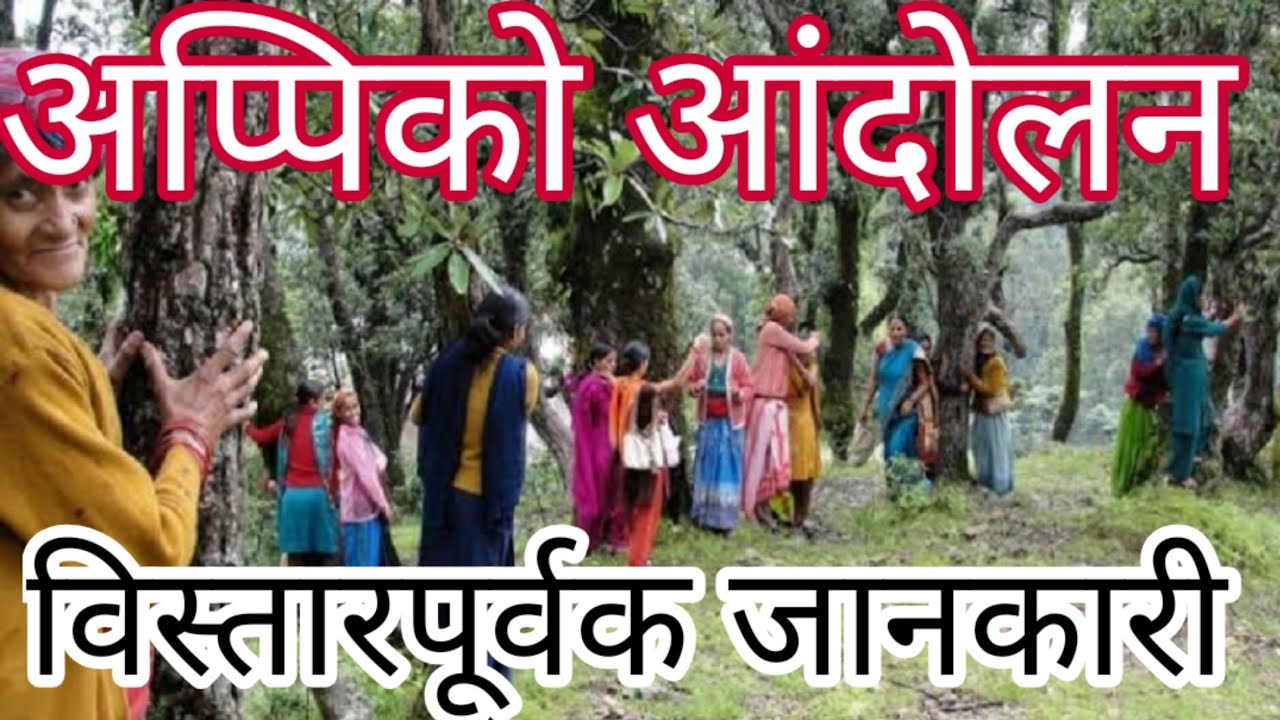 Appiko movement in hindi/Appiko andolan kya hai. Appiko movement of ...