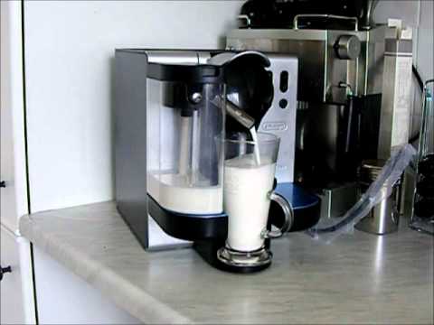 Delonghi Nespresso Lattissima in action - YouTube