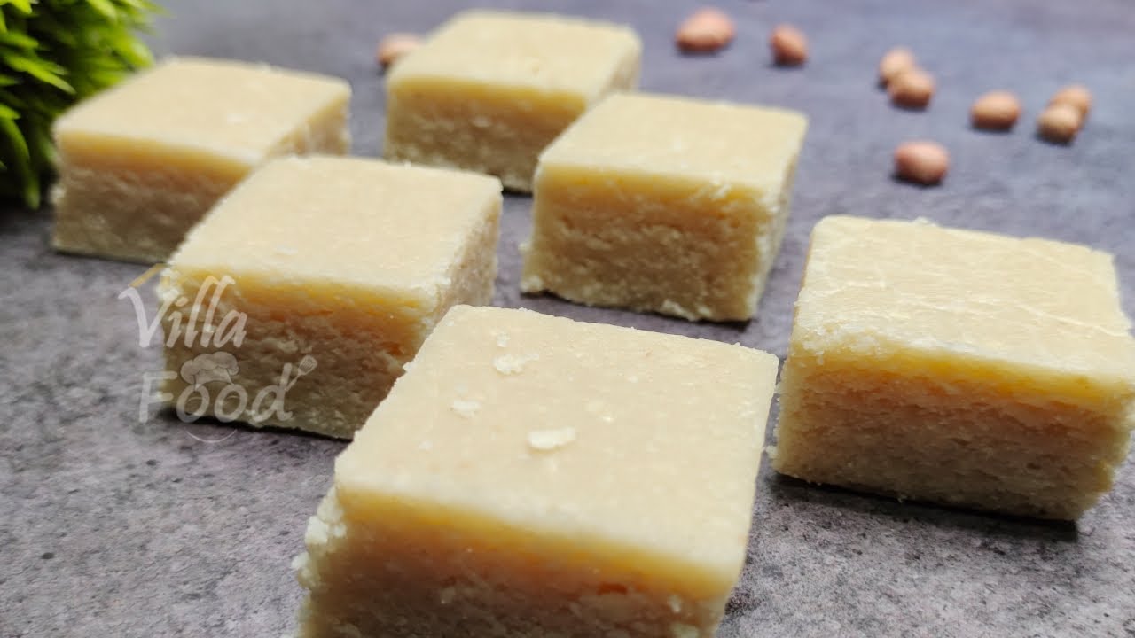 Peanut Burfi Recipe | Peanut Sweet Recipe | Easy Sweet Recipes ...