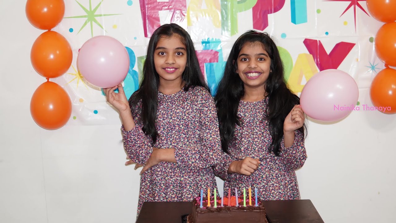 Thanaya Birthday Pics | Nainika & Thanaya - YouTube