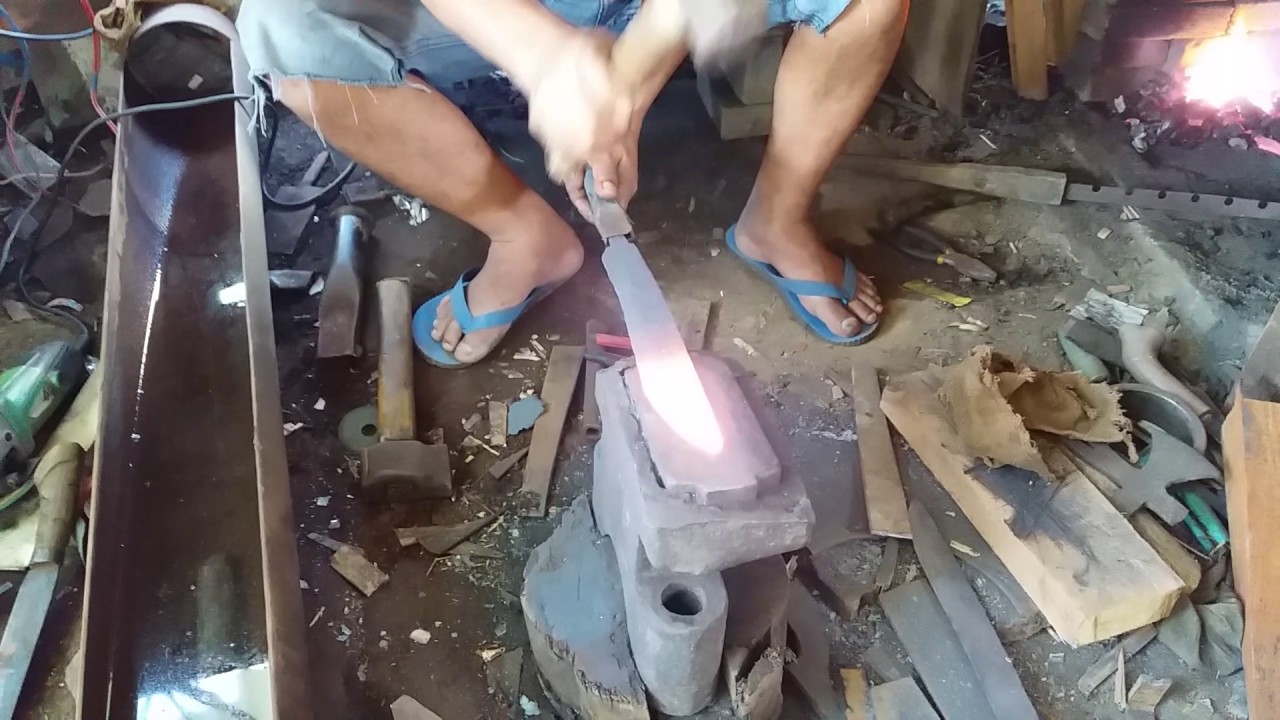 How to make parang, sword or knife - YouTube