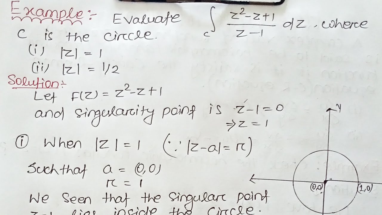 Finding Complex Function Integral Along a Circle (|z-a|=r) Using Cauchy ...