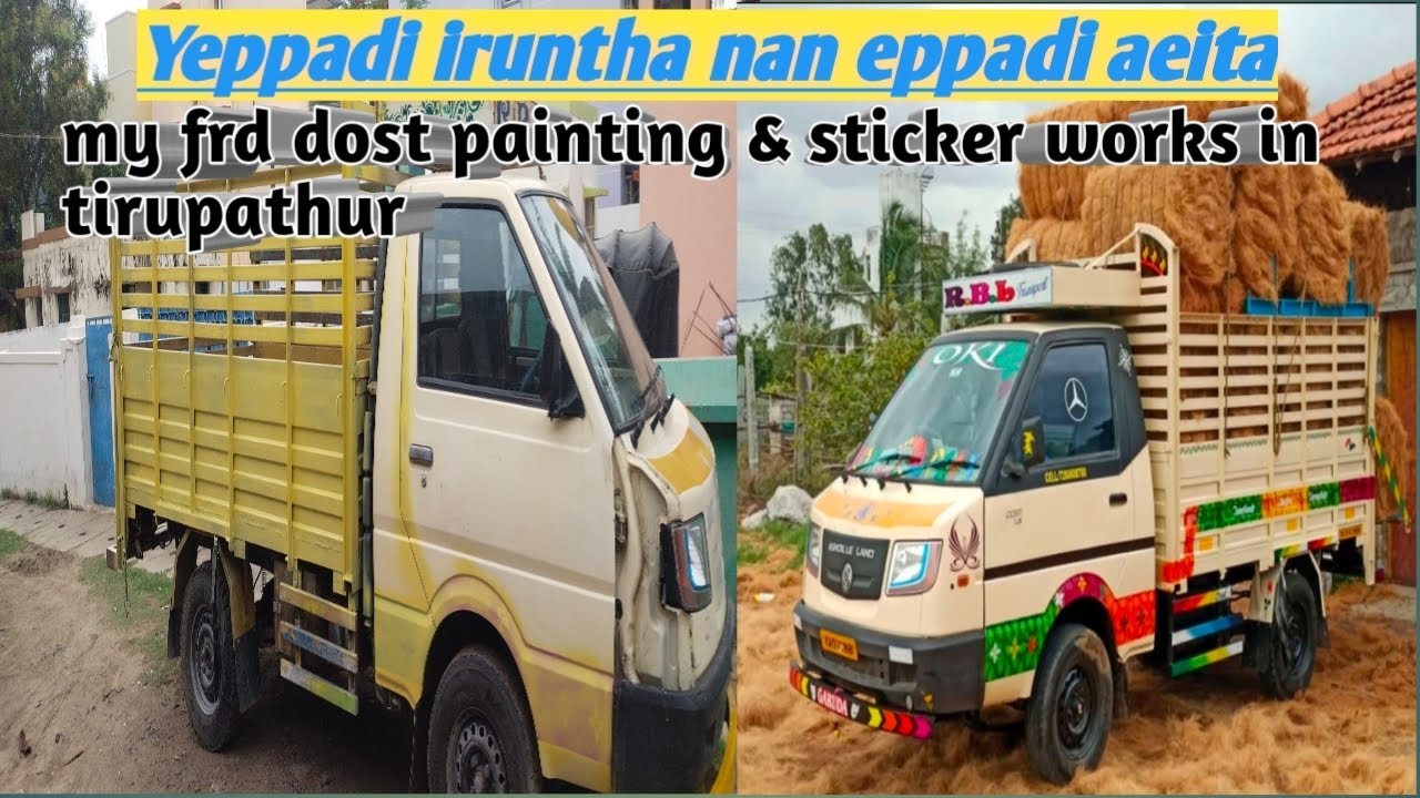 my frd dost painting & sticker works (dost ls strong) #vickydost - YouTube