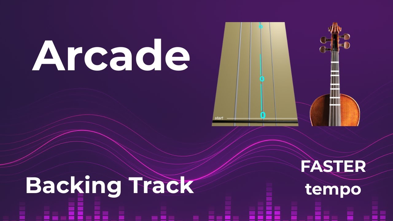 ARCADE 🎯 by Duncan Laurence – Backing Track Violin Tutorial & Animated ...