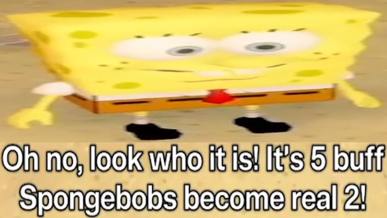5 buff spongebob becomes real 2 (AI Sponge Rehydrated Clip) - YouTube