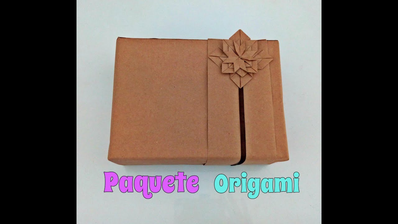 Cómo ENVOLVER y DECORAR un REGALO con ORIGAMI de forma creativa. - YouTube