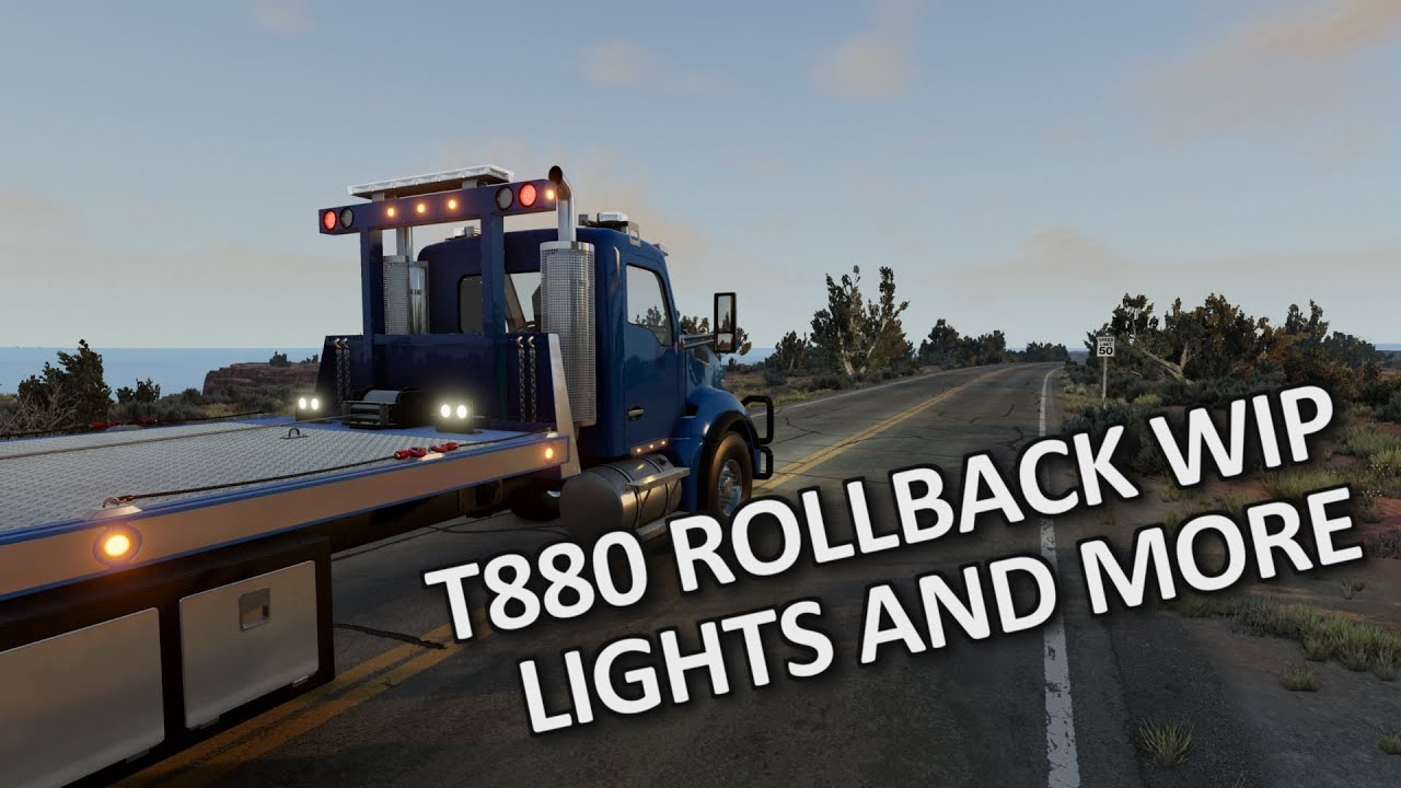T880 Rollback WIP - Lights and more | BeamNG.drive - YouTube