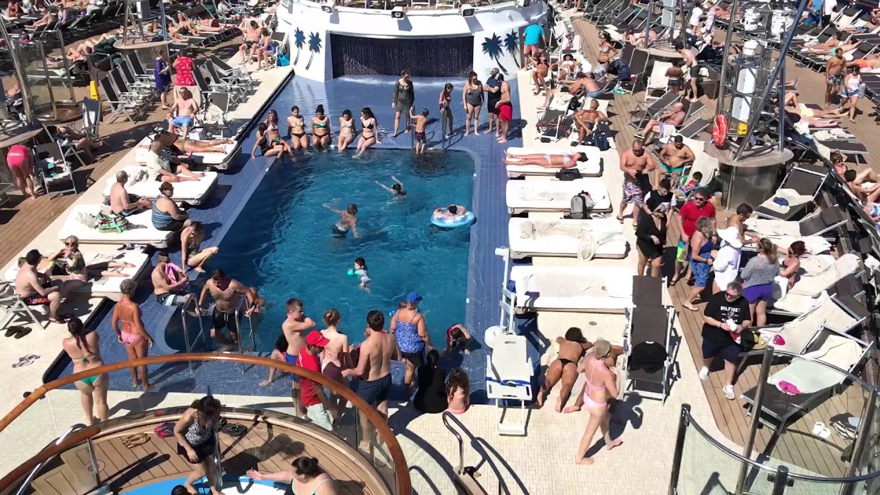 MSC seaside pool bikini - YouTube