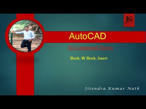 Block, W-block, insert Block Command In AutoCAD - YouTube