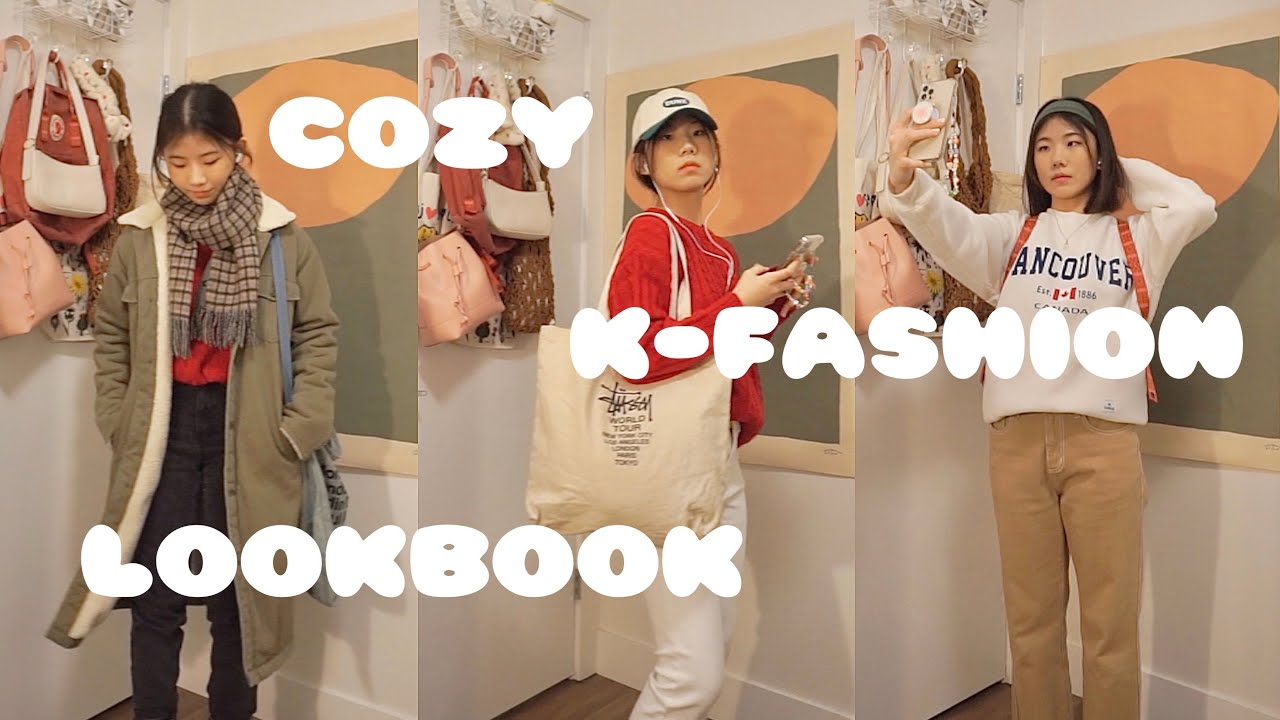 cozy k-fashion outfit ideas a LOOKBOOK - YouTube