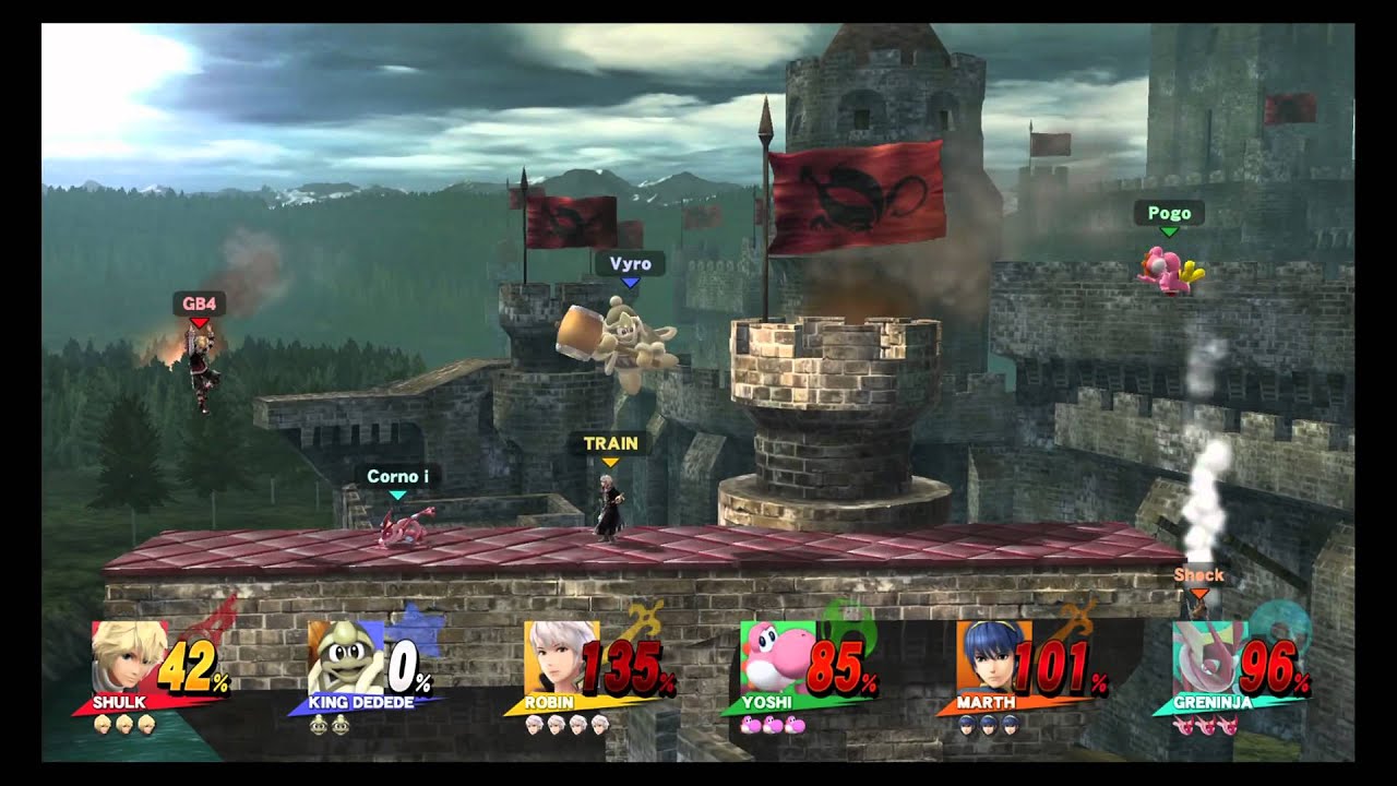 Super Smash Bros. for Wii U - 6 Player Smash: Castle Siege Omega Form ...