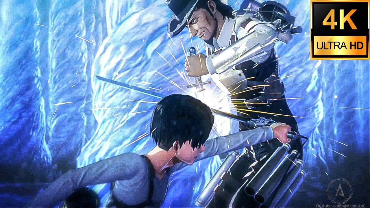 Attack on Titan 2 Final Battle Levi vs Kenny Ackerman Full Boss Fight ...