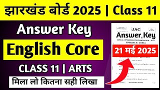 Class 11 English Core Answer Key 2025 Class 11 Answer Key 2025 Jac ...