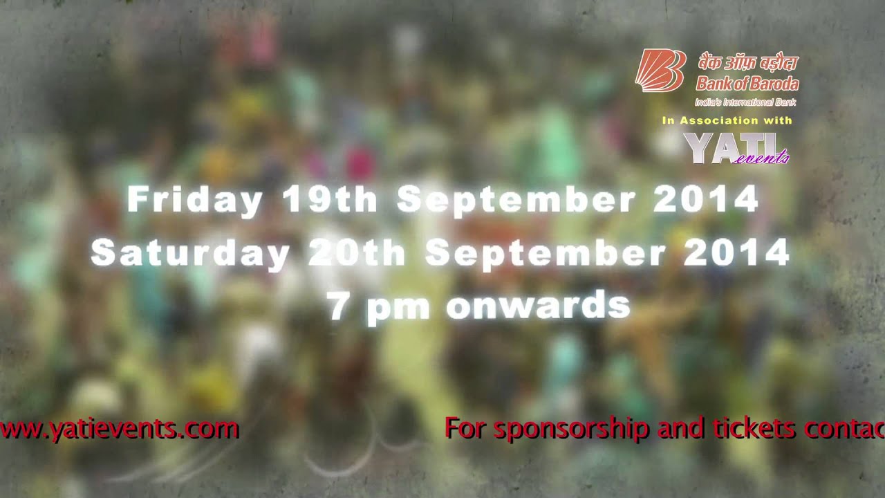 Garba Nights with Shree Atul Purohit 2014 United way of Baroda Fame ...