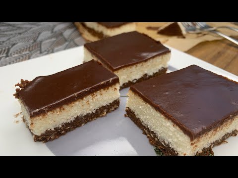 BAUNTI -kolač sa kokosom gotov za 10 minuta/bez pecenja#bounty