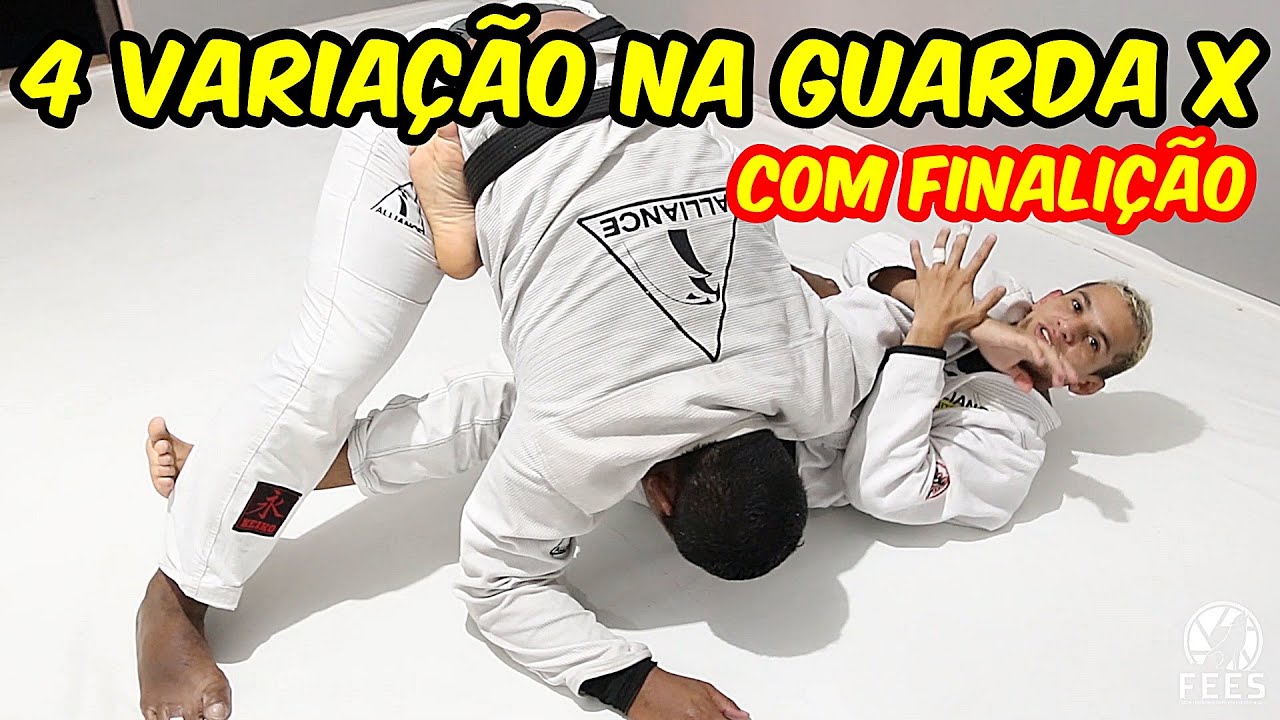 Jiu Jitsu - 4 VARIAÇÃO DA GUARDA X - COM FINALIZAÇÃO - Sergio Alves e ...