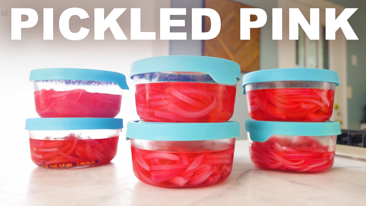 Every way of making pink pickled onions, the greatest condiment - YouTube