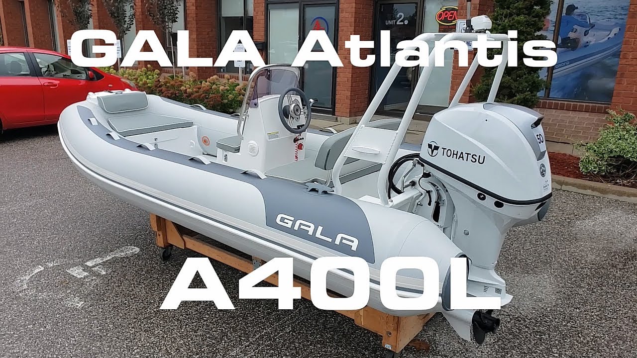 GALA Atlantis A400L with 50HP - 13' rigid inflatable boat. Features ...