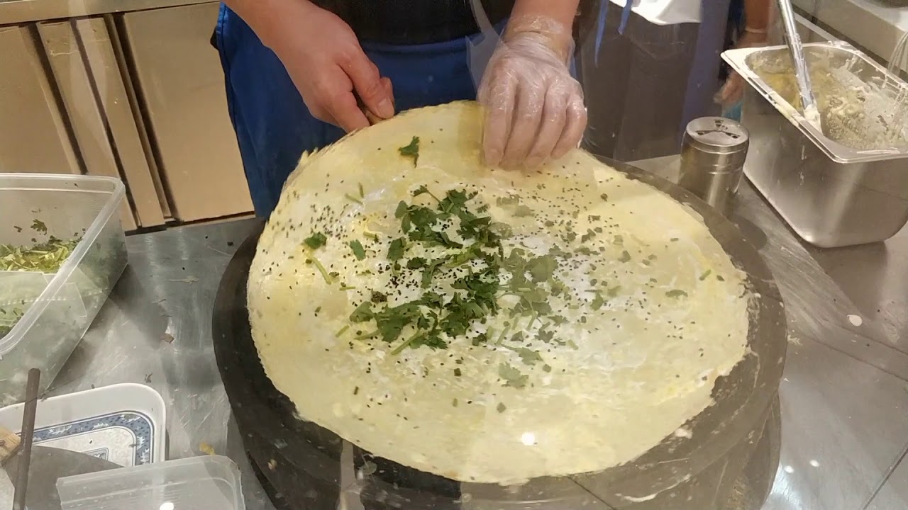 Jian Bing (Chinese Breakfast Burrito Crepe Pancake) - Chinese Street ...