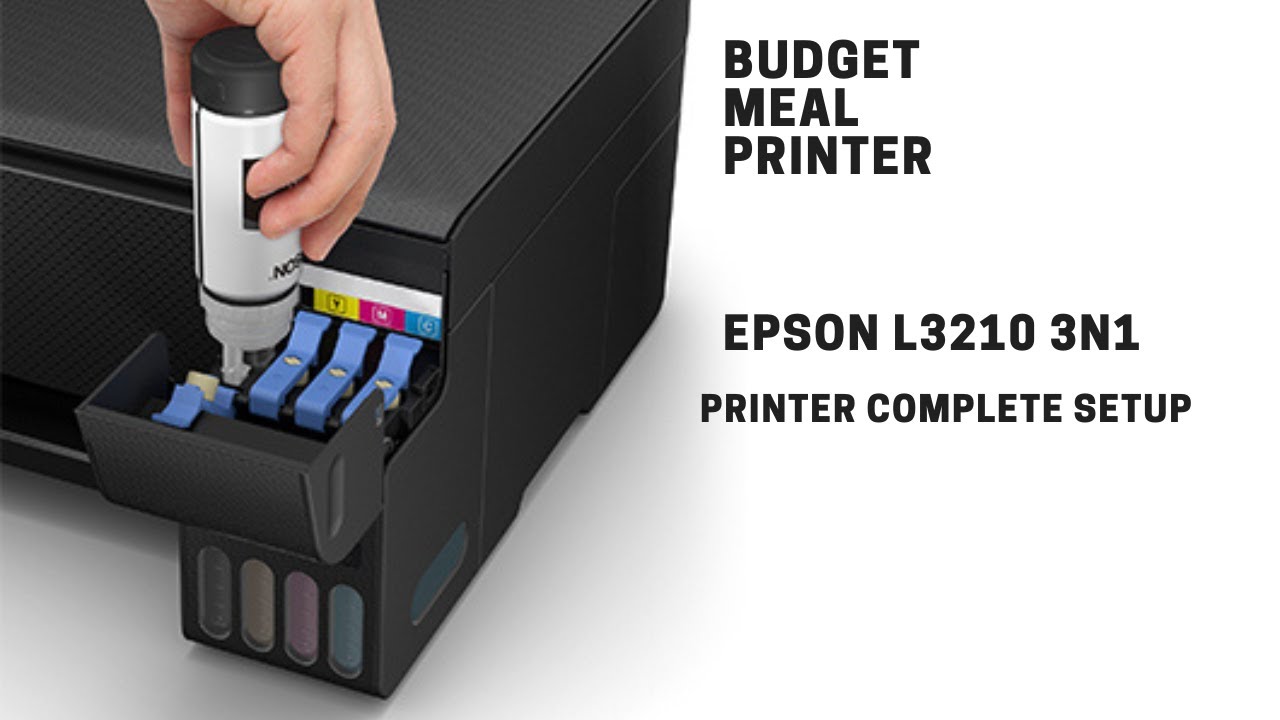 Epson L3210 3n1 printer complete setup - YouTube
