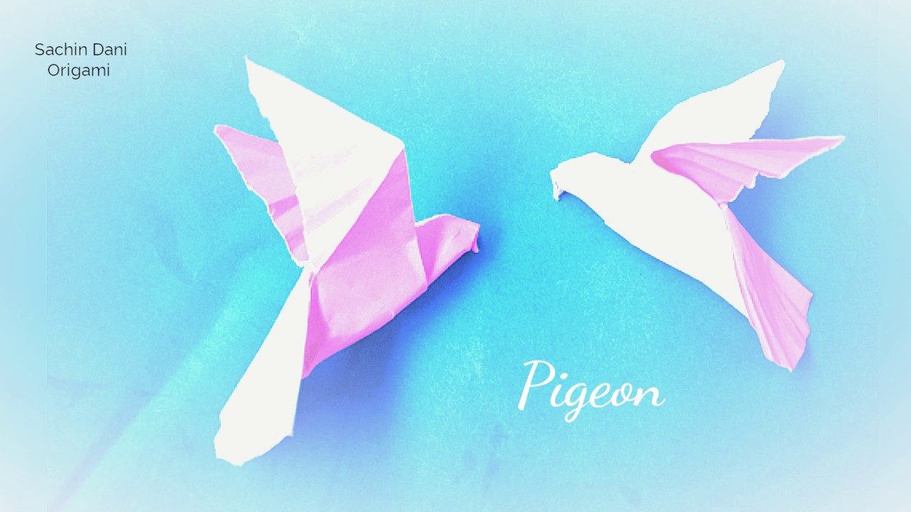 Origami Pigeon - YouTube