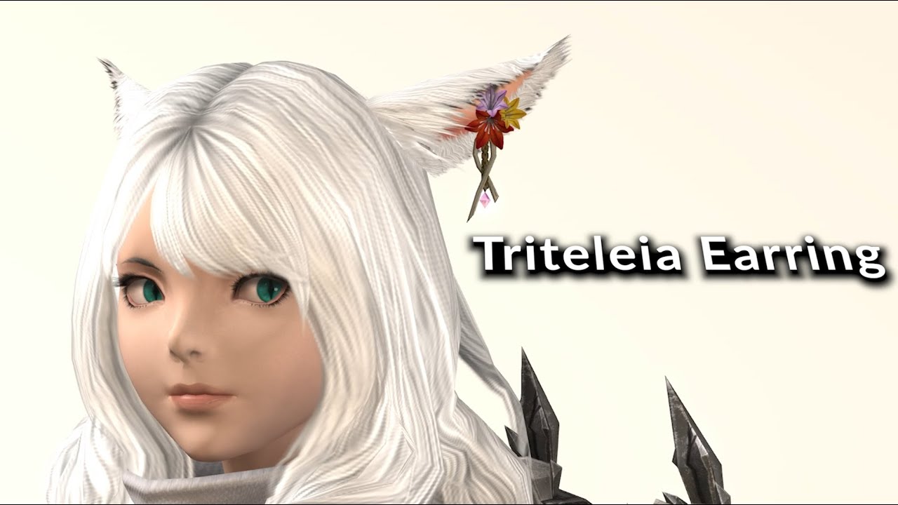 FFXIV: Triteleia Earring Glamour - YouTube