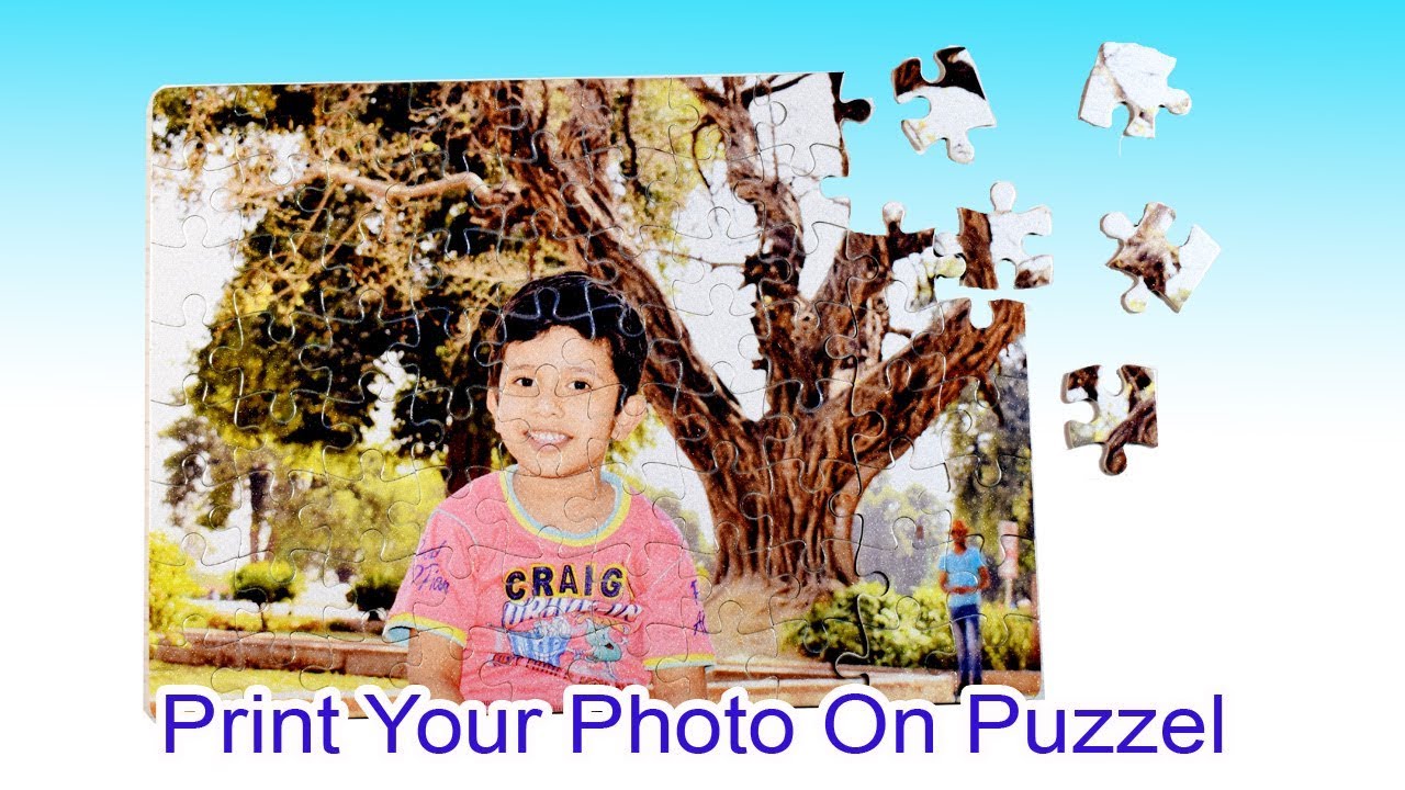 How to Print Your Photo on Puzzle at Home Using Electric Iron || Make ...