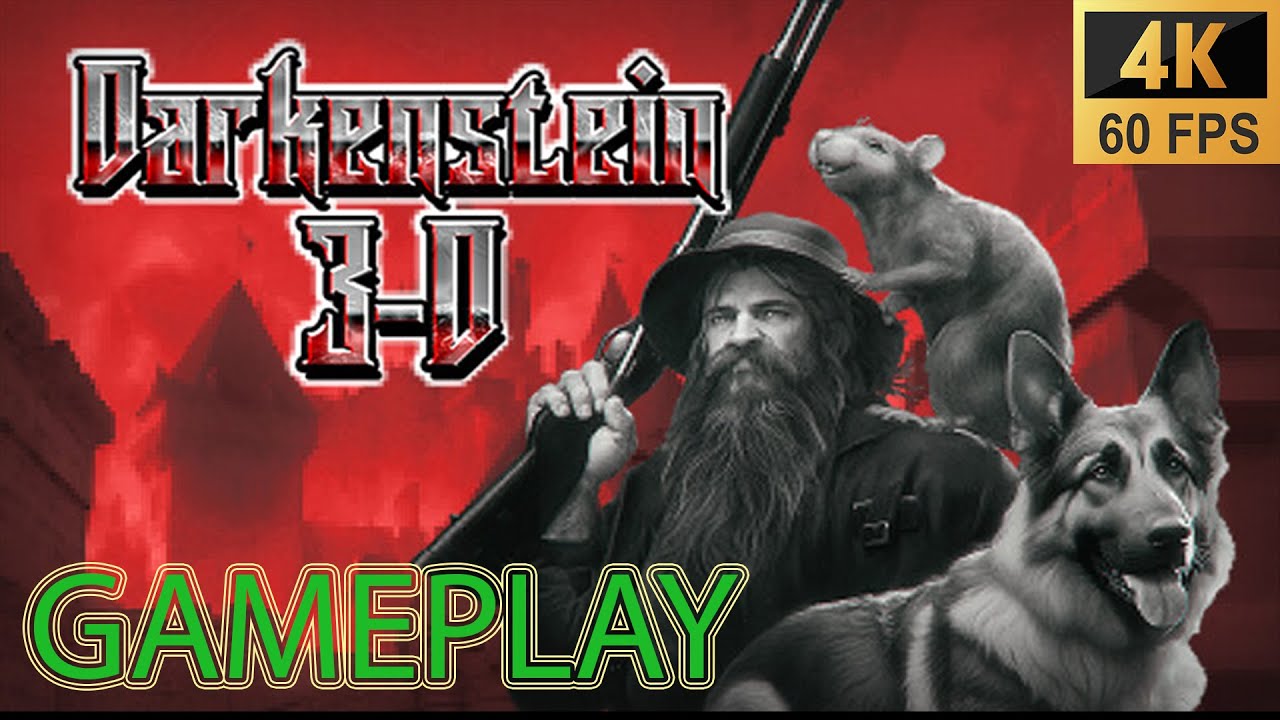 Darkenstein 3D Gameplay Demo "Wolfenstein and Doom" 4K60 PC - YouTube