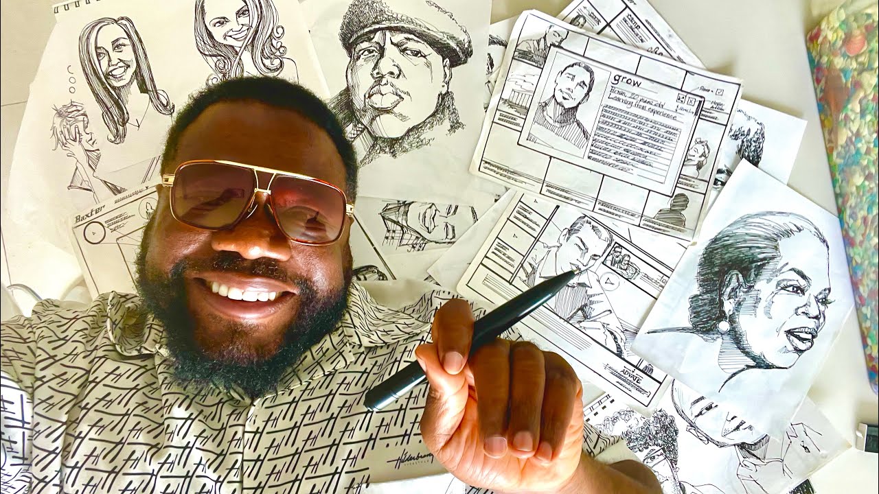 Drawings and UX Designs By Artist, Gregory Hilderbrand, Jr - YouTube