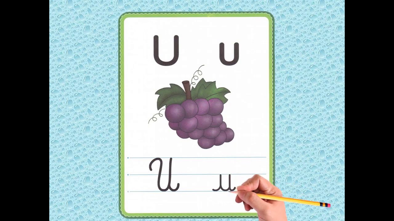LA U, VOCAL U MAYÚSCULA Y minúscula en español para niños. Muy ...