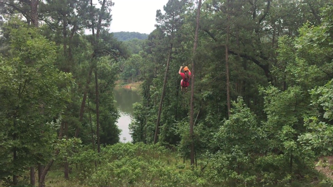 Macy zip lining @ Broken Bow - YouTube