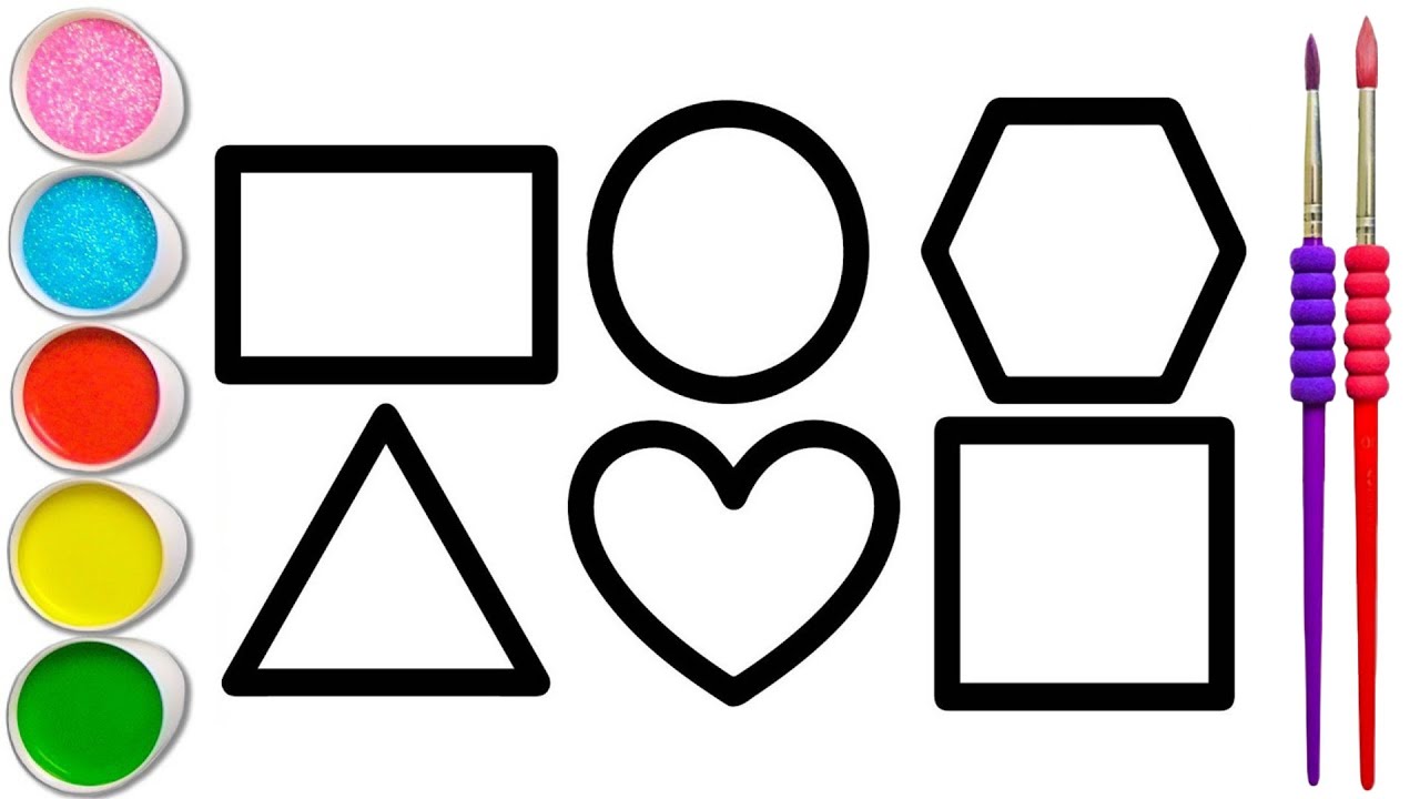 Learn to Draw Simple Shapes for Kids and Toddlers Step by Step - YouTube