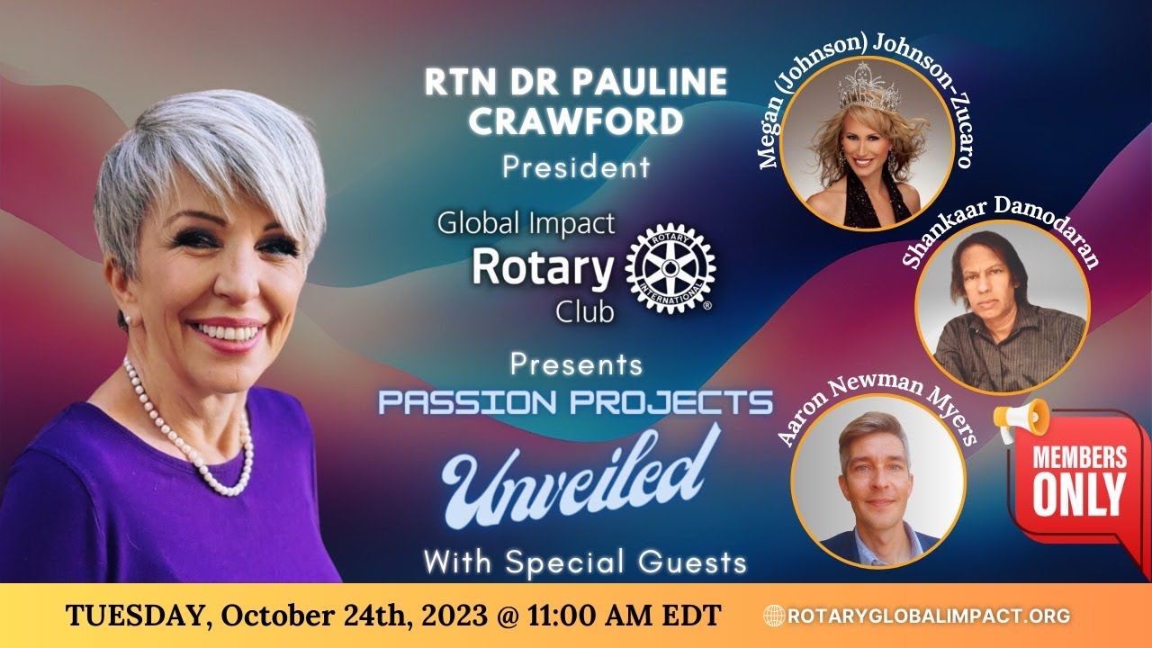 Members Meeting 4th Tues Oct 24th Passion Projects with Megan, Aaron ...