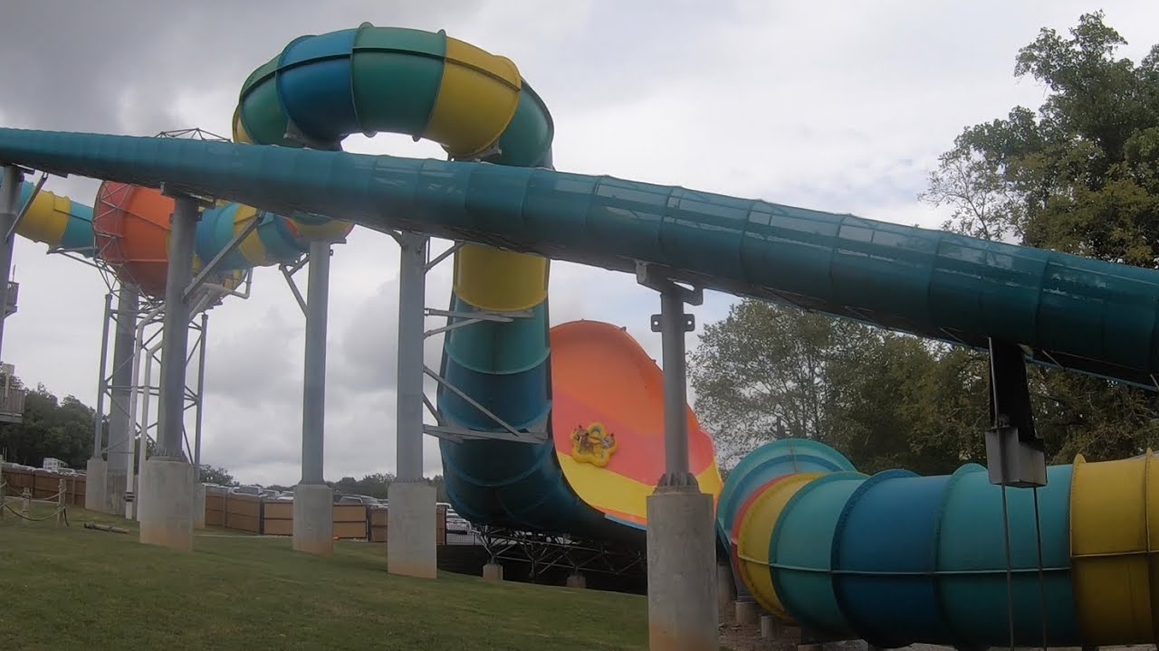 Mega Mayhem Raft Slide at Nashville Shores Water Park, TN - YouTube