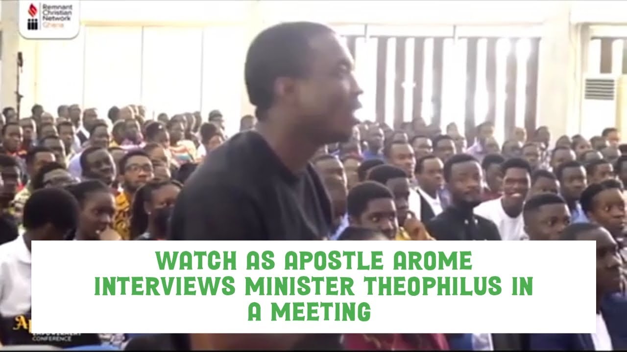 Watch as Apostle Arome Osayi Interviews Minister Theophilus Sunday ...