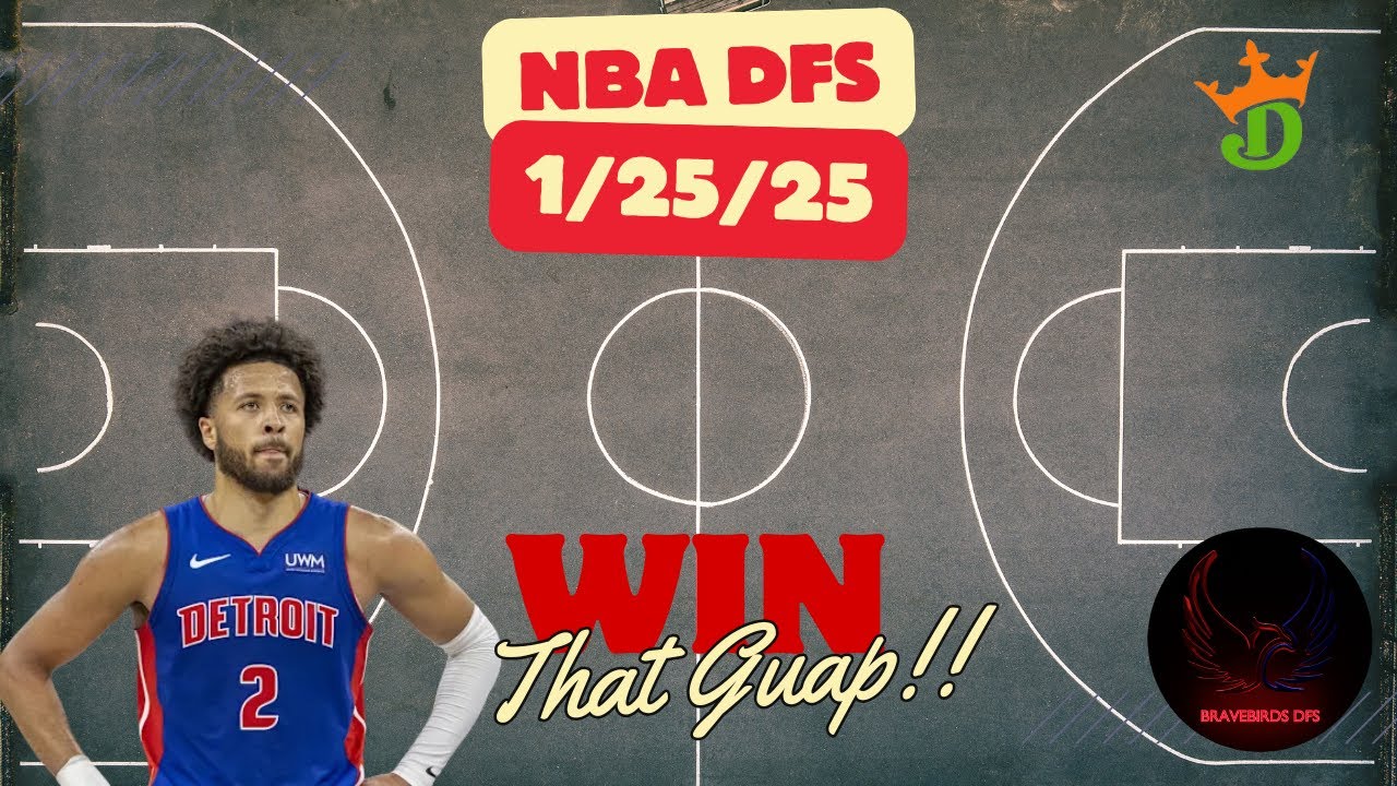 Saturday 1/25/2025 | 7PM Eastern Main Slate | NBA DFS | Draftkings ...