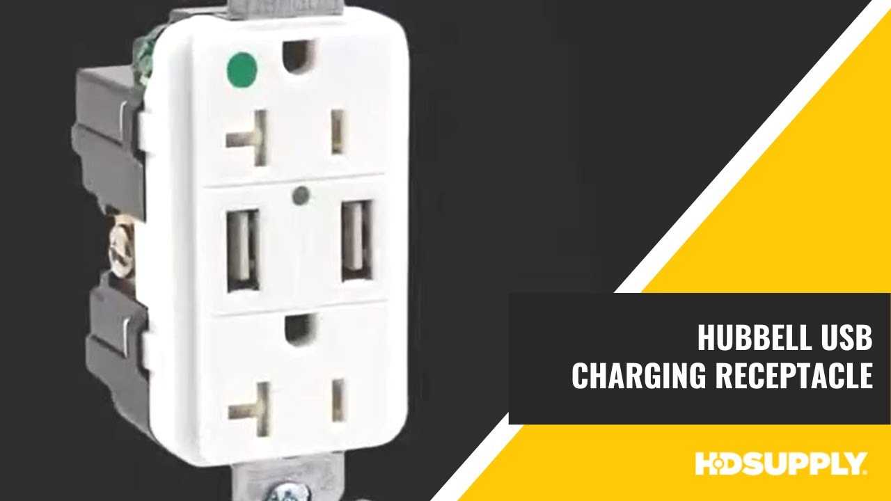Hubbell USB Charging Receptacle | HD Supply - YouTube