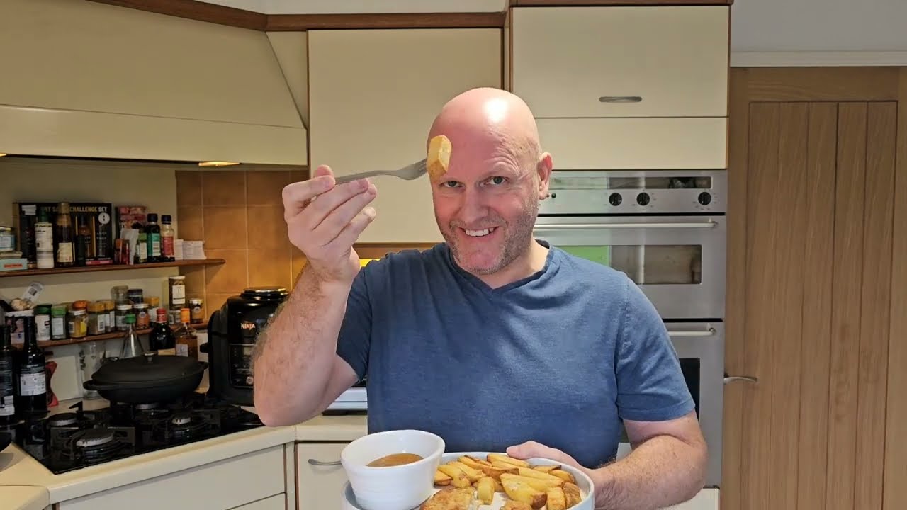 Battered Cod Beef Dripping Chips and Curry Sauce Review - YouTube